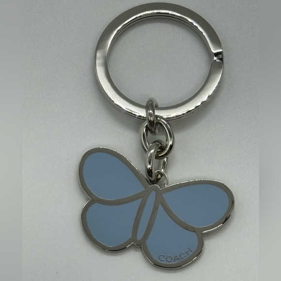 Coach | Accessories | Coach Butterfly Silver Hardware Keychain Fob ...